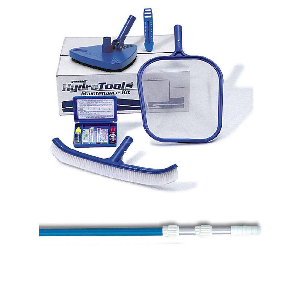 Swimline Hydrotools Premium Swimming Pool Maintenance Kit with 5 ft ...