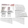 Milwaukee Mechanics Tool Set with SAE and Metric 144-Position Flex-Head Ratcheting Combination ...