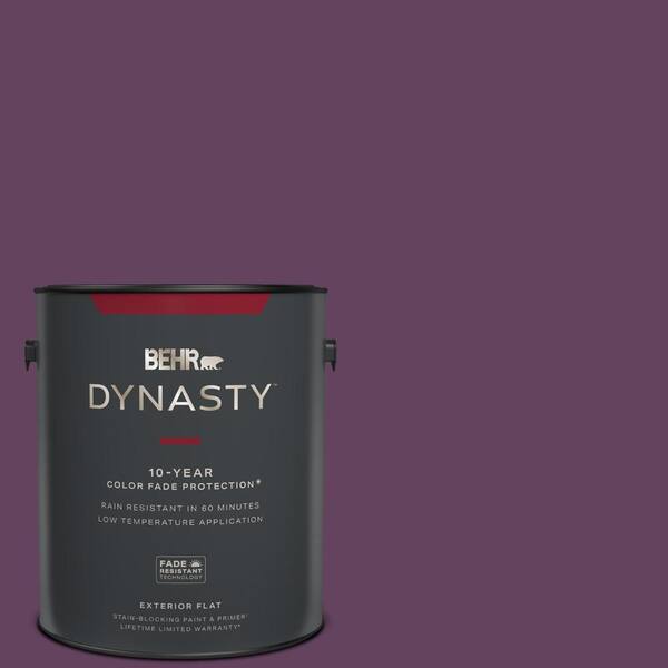 BEHR DYNASTY 1 gal. #BIC-36 Grape Fizz Flat Exterior Stain-Blocking ...