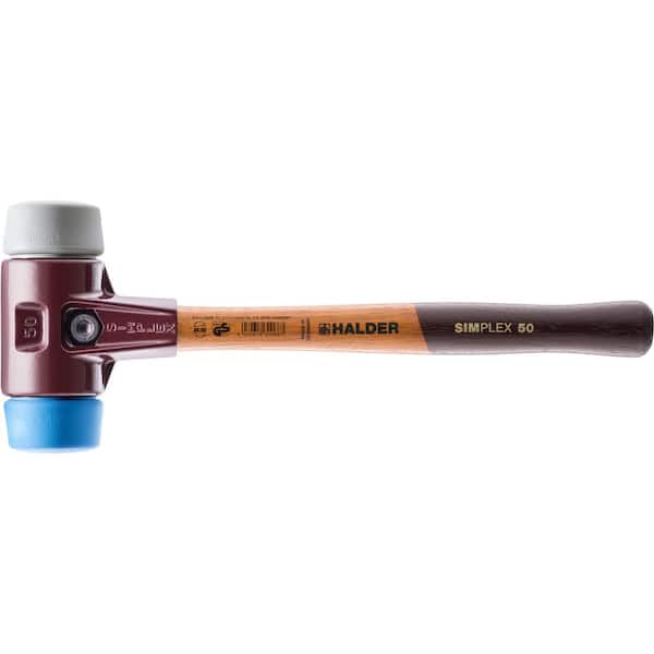 Halder Simplex 40 22 oz. Mallet with Soft Blue Rubber and Grey Rubber ...