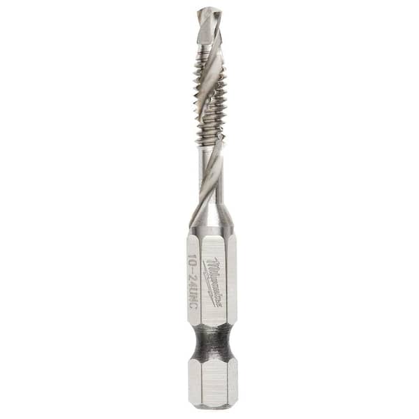 Milwaukee SHOCKWAVE 10-24 UNC Steel Impact Rated Drill Tap Bit 48-89 ...