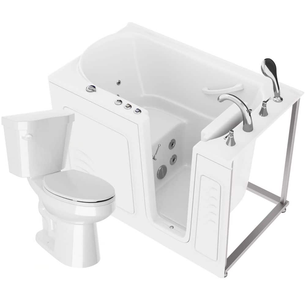 Universal Tubs Universal 52 in. x 30 in. Right Drain Whirlpool Jetted ...
