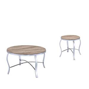 Steve Silver Colton 3-Piece Pecan Oval Wood Coffee Table Set CT3000