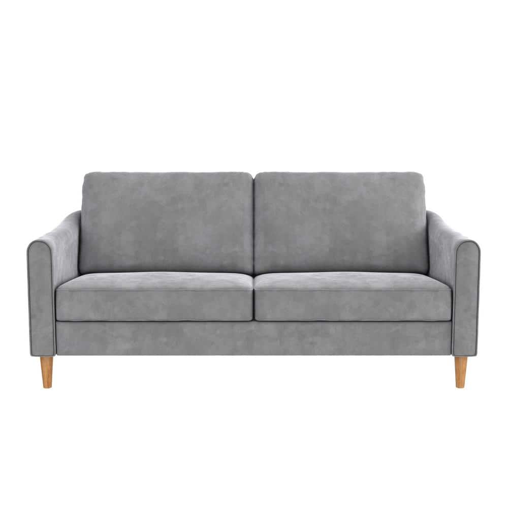 Mr. Kate Moon 73.5 in. Rectangle Upholstered Sofa with Curved Back ...