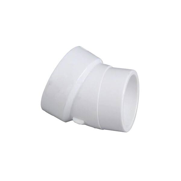 VPC 3 in. PVC DWV 22-1/2-Degree Hub x SPG Street Elbow Fitting 34-LP326 ...