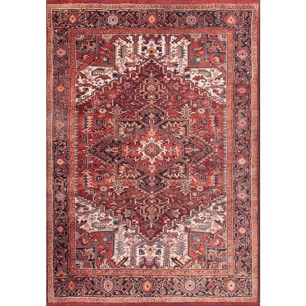 nuLOOM Shantelle Transitional Brick 6 ft. x 9 ft. Area Rug BIMR05A-609 ...