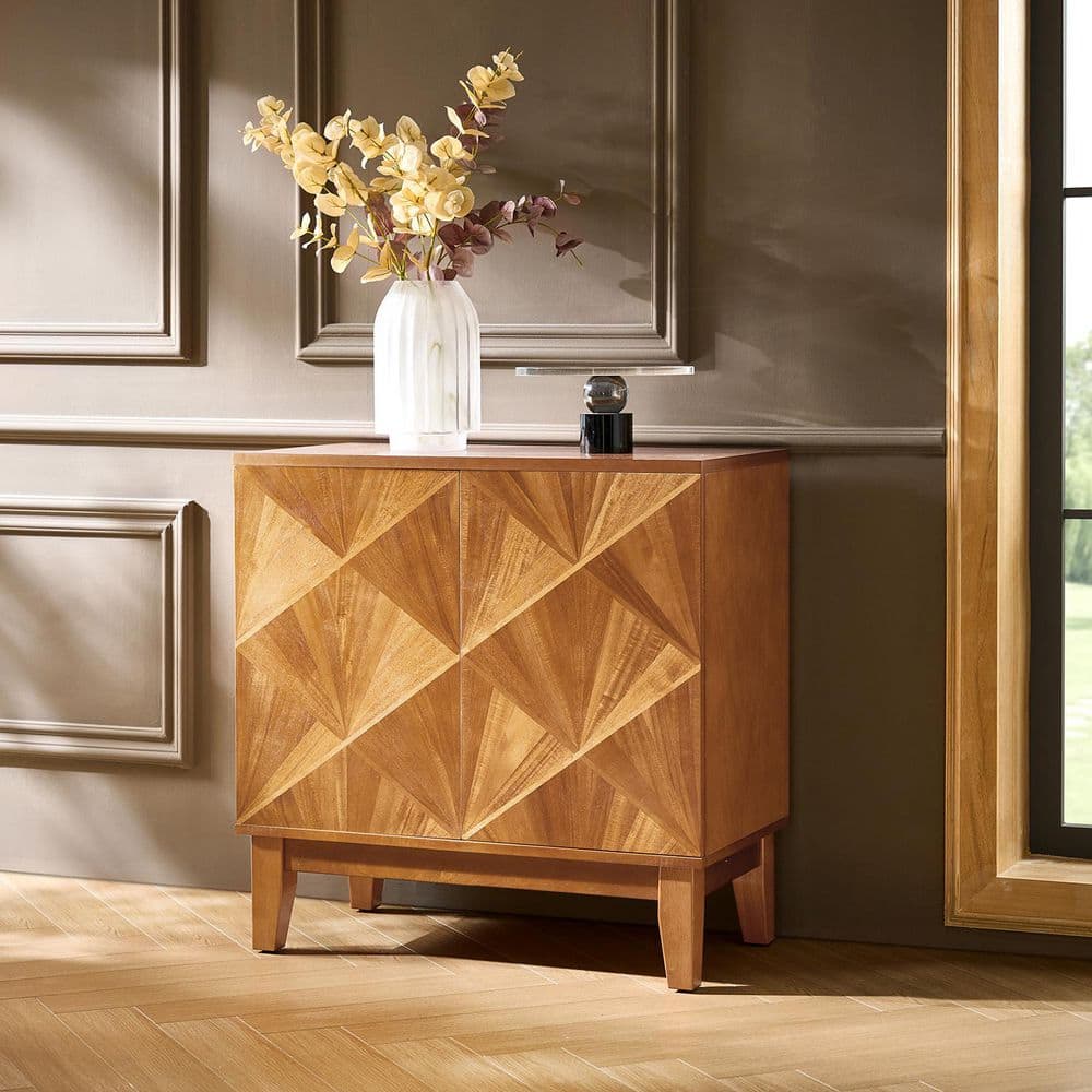 JAYDEN CREATION Tecla Acorn 30.5 in. Accent Cabinet with 1-Shelves and ...