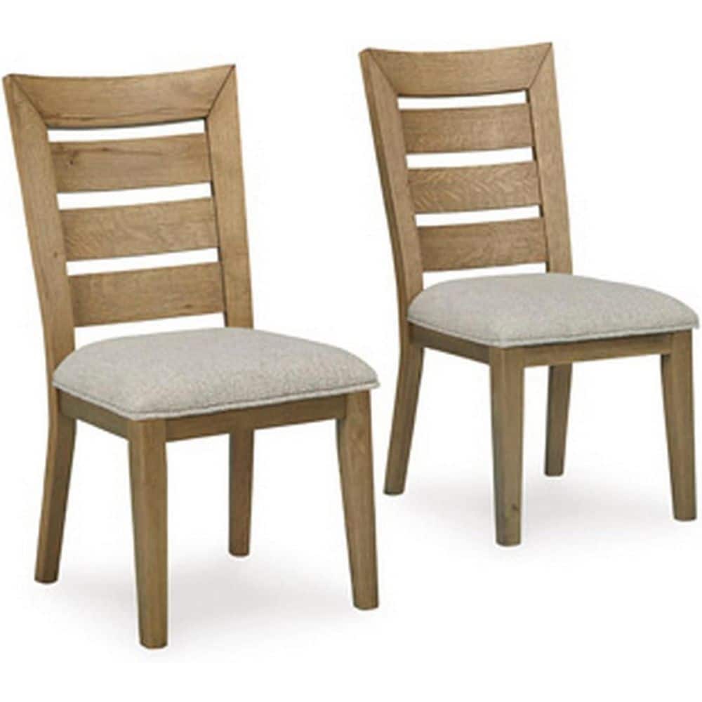 HOME IMPORTS EMPORIUM Brown/Gray Fabric Upholstered Wood Frame Dining ...