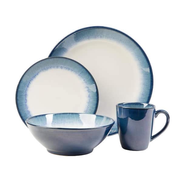 Sango Novelle 16-Piece Casual Dusk Porcelain Dinnerware Set (Service ...