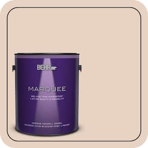 BEHR PREMIUM PLUS 1 qt. #S200-1 Conch Shell Satin Enamel Exterior Paint ...