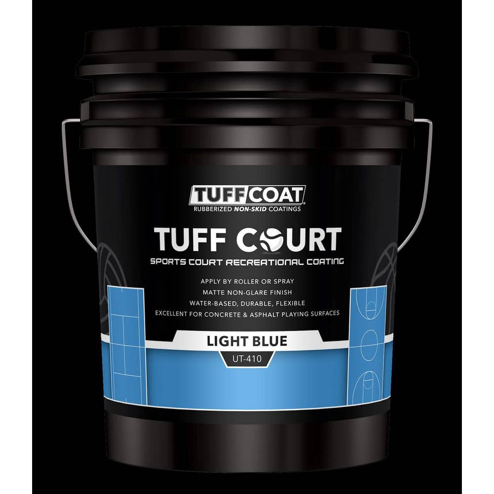 TUFF COAT Tuff Court UT-410 5-Gl Light Blue Non-Skid Durable Sport ...