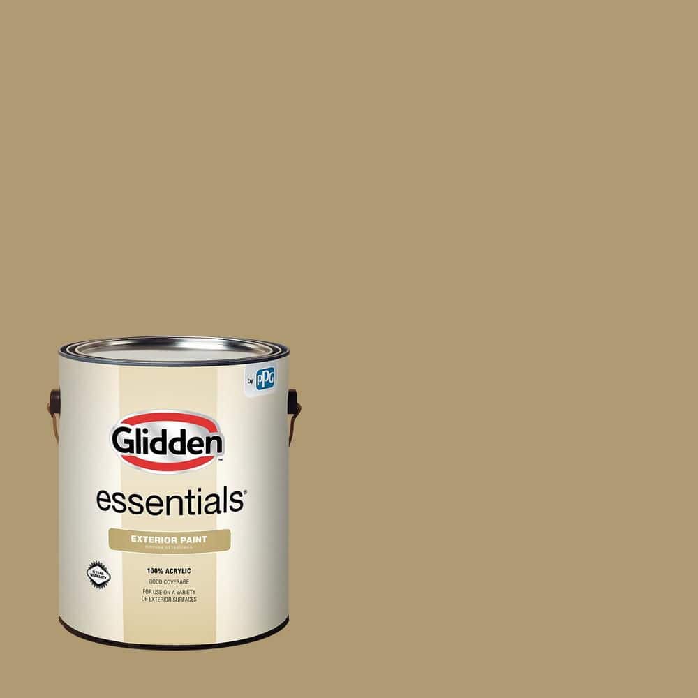 Glidden Essentials 1 gal. PPG1099-5 Toasted Sesame Semi-Gloss Exterior ...