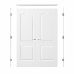 ARK DESIGN 48 in. x 80 in. 2-Panel Round Top Universal-Hand Painted ...