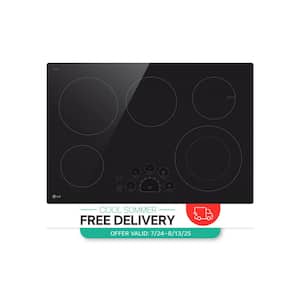 LG 30 in. 5 Elements Radiant Cooktop in Black with with ThinQ, 3. 2kW ...