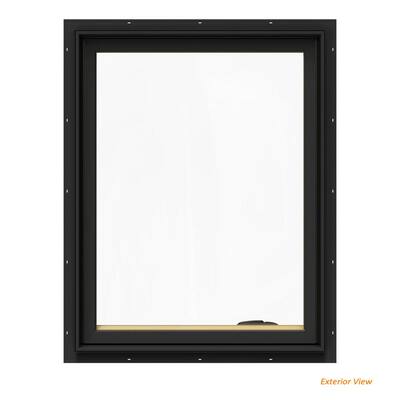 JELD-WEN 24 in. x 36 in. W-2500 Series Bronze Painted Clad Wood Left ...