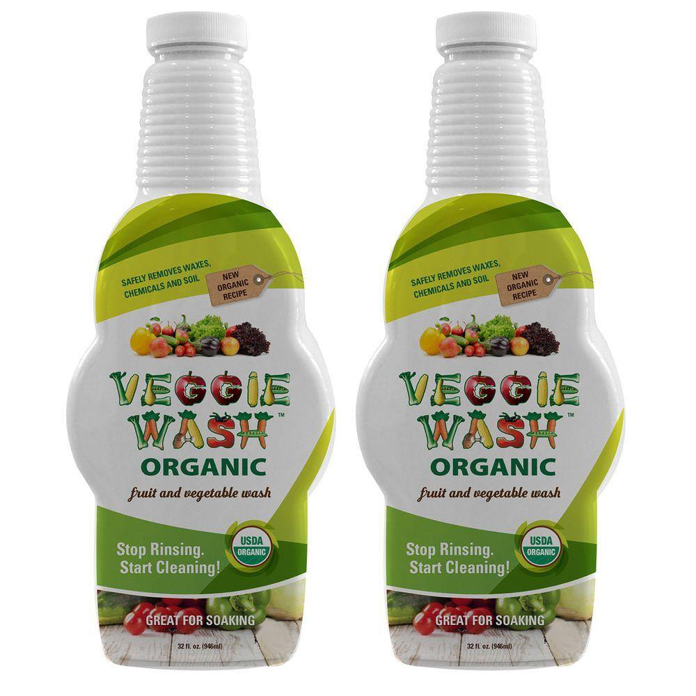Veggie Wash Organic 32 fl. oz. Fruit and Vegetable Wash (2-Pack ...