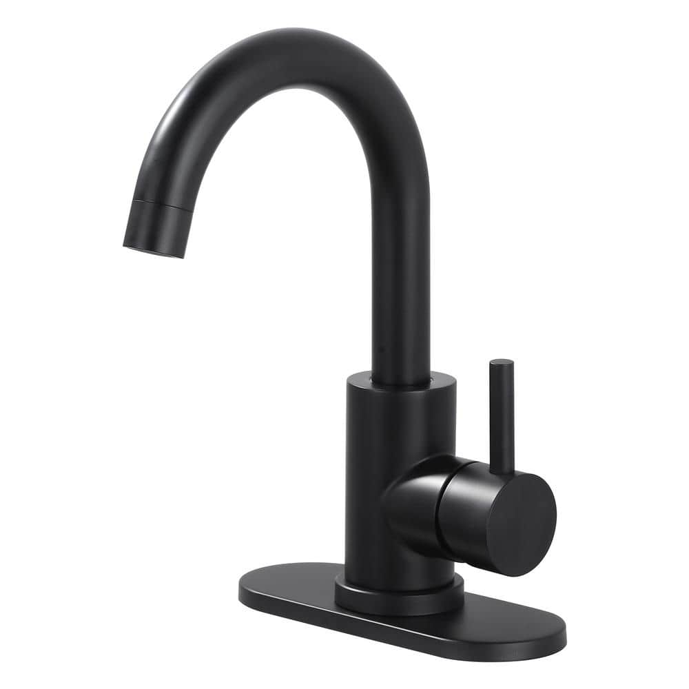ARCORA Single Hole Single Handle Stainless Steel Bar Faucet with Swivel ...
