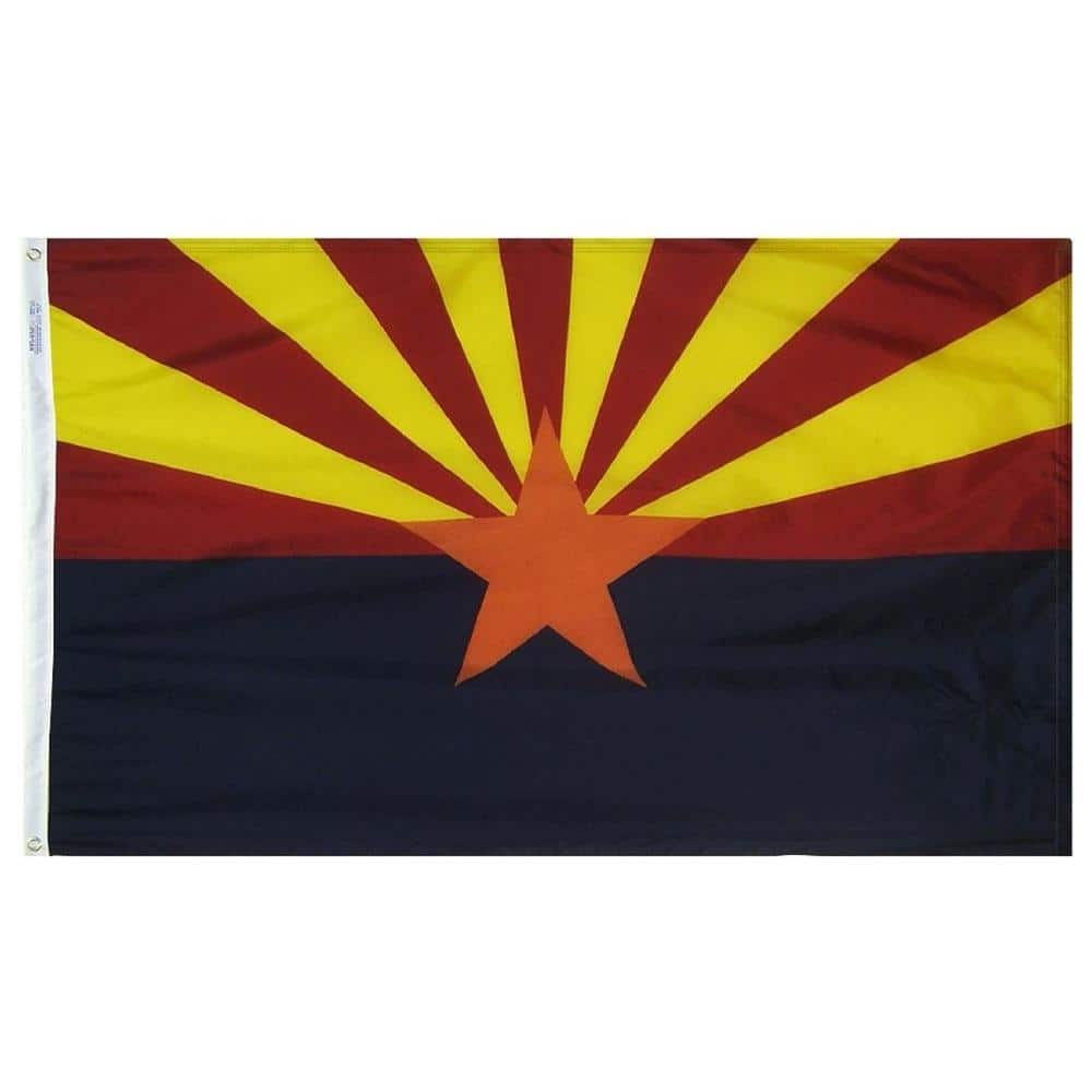Annin Flagmakers 3 ft. x 5 ft. Arizona State Flag 140260 - The Home Depot