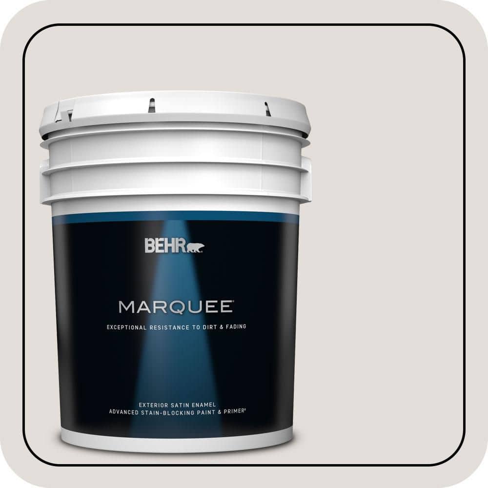 BEHR MARQUEE 5 gal. #BWC-21 Poetic Light Satin Enamel Exterior Paint ...
