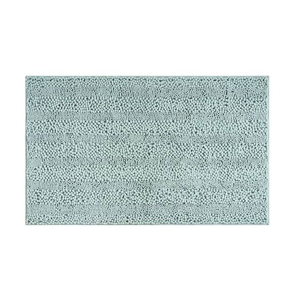 Laura Ashley Astor with TPR Backing 27 in. x 45 in. Seafoam Green Solid ...