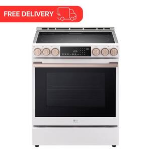 LG 30 in. 6.3 cu. ft. Smart 4-Element Induction Slide-In Range ...