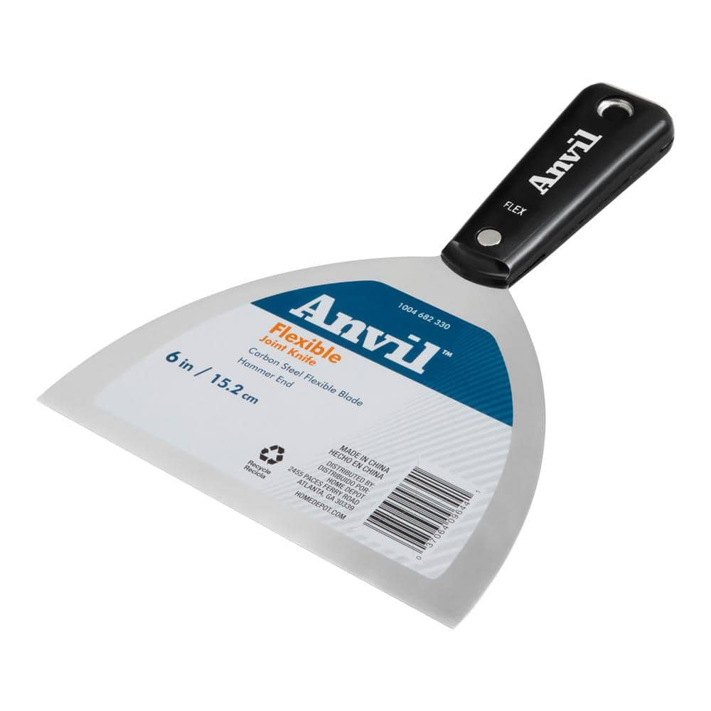 Anvil 6 in. Flexible Steel Putty Knife X6F-ANV - The Home Depot