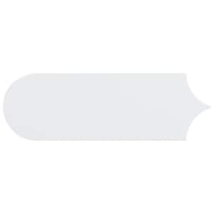 Ivy Hill Tile Mawr White 5.9 in. x 0.31 in. Polished Fluted Ceramic ...