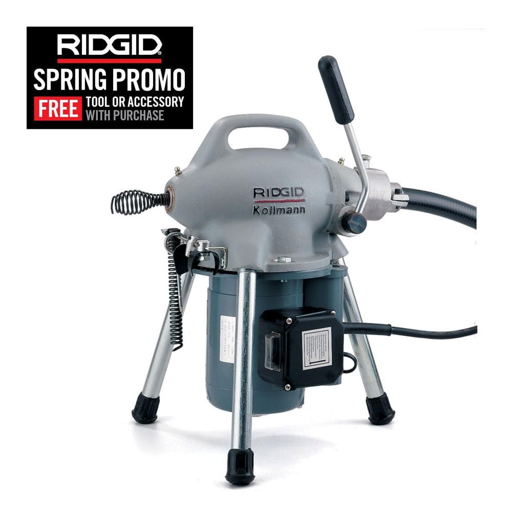 RIDGID K50-9 Drain-Cleaning Machine 3/4 in. to 4 in. Drain Lines, with ...