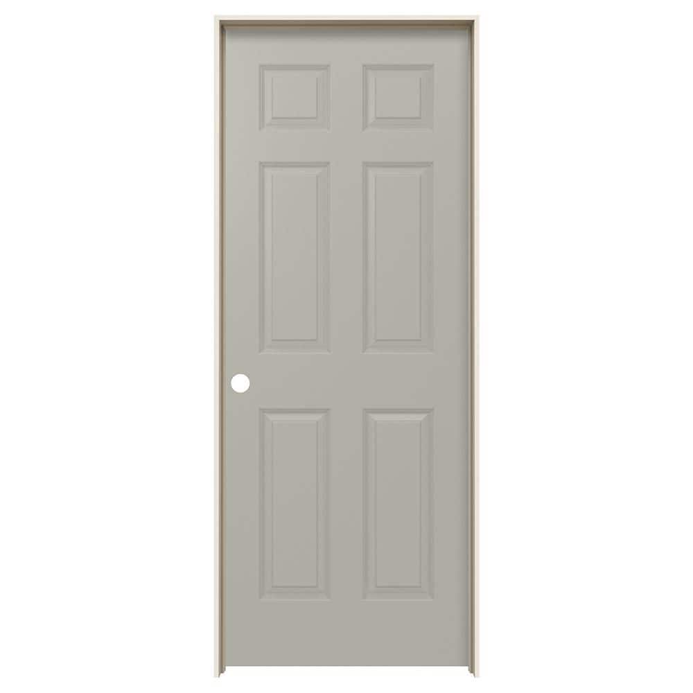 JELD-WEN 30 in. x 80 in. Colonist Vanilla Painted Right-Hand Smooth ...