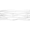 EMSER TILE Sculpture White Wave Glossy 12.99 in. x 35.83 in. Ceramic ...