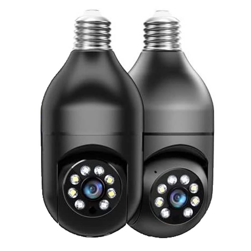 Adrinfly 2-Pack 2K HD Light Bulb Security Camera with 5G and 2.4GHz ...