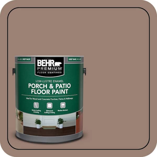 BEHR PREMIUM 1 gal. #N190-5 Frontier Brown Low-Lustre Enamel Interior ...