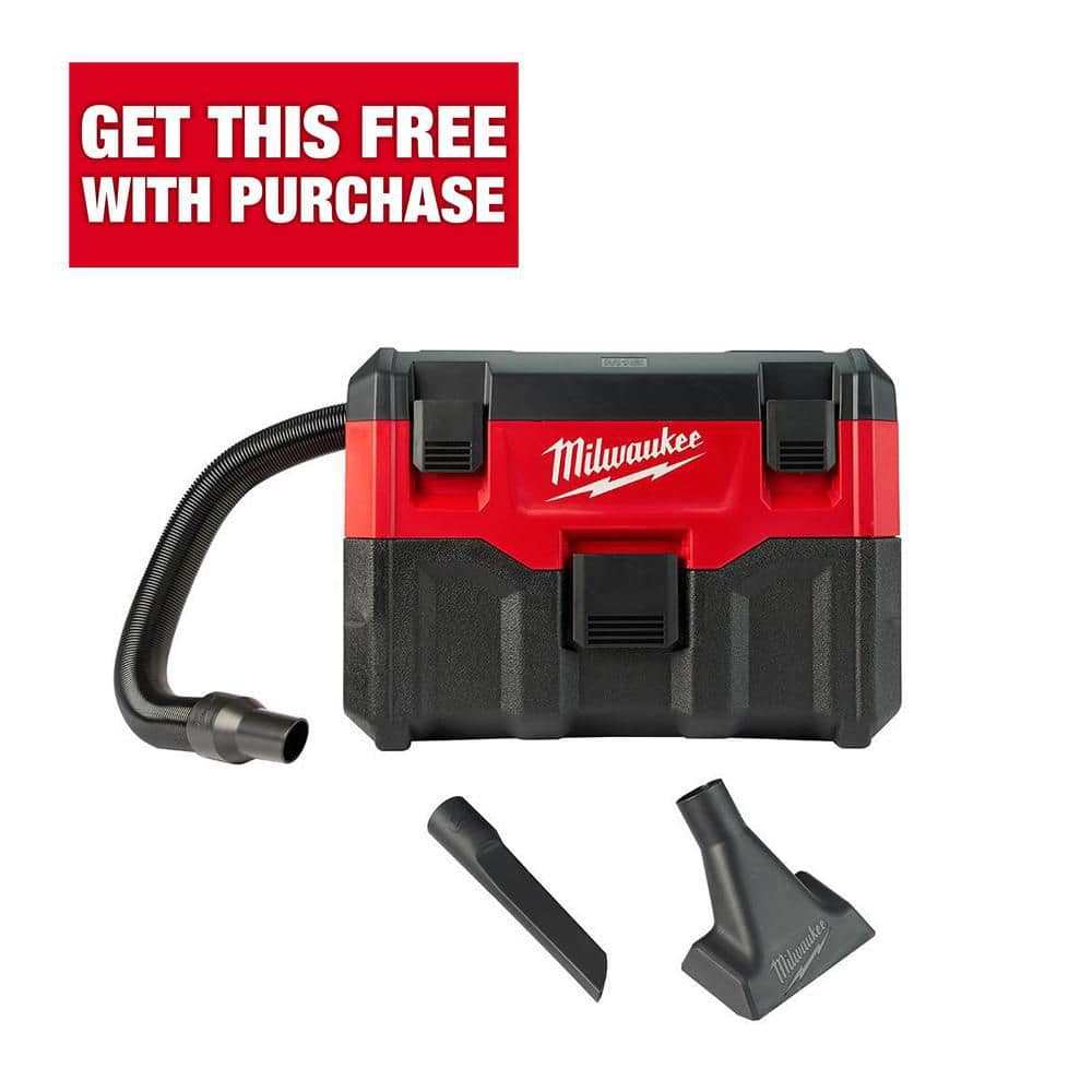 Milwaukee M18 18-Volt 2 Gal. Lithium-Ion Cordless Wet/Dry Vacuum ...