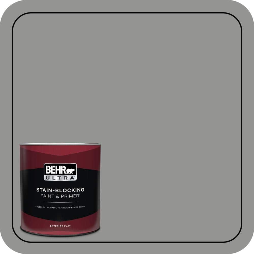 BEHR ULTRA 1 qt. #780F-5 Anonymous Flat Exterior Paint & Primer 485404 ...