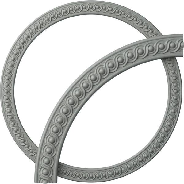 Ekena Millwork 40-1/4 in. Hillsborough Running Coin Ceiling Ring (1/4 ...