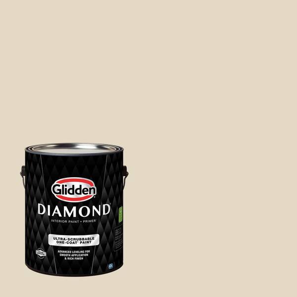 Glidden Diamond 1 gal. PPG1085-2 Bone White Ultra-Flat Interior Paint ...