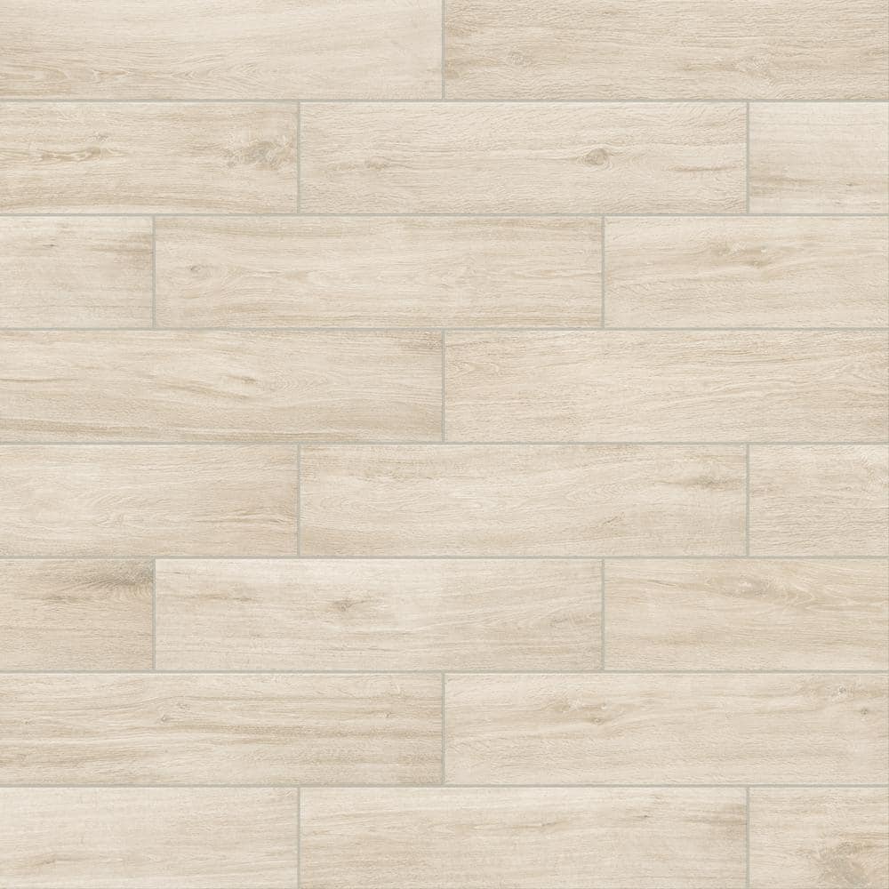 Florida Tile Home Collection Chalet Natural 6 in. x 24 in. Light Beige ...