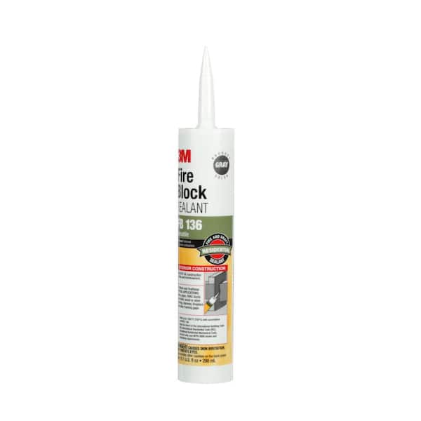 3M 10.1 fl. oz. Gray Fire Block Specialty Sealant FB 136 - The Home Depot