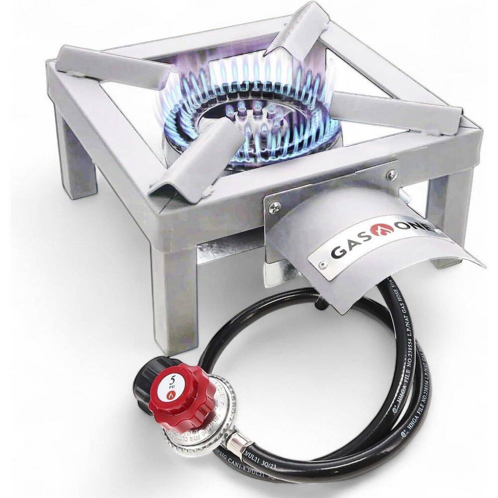 GASONE High Pressure Portable Propane 1-Burner Stove in Stainless Steel ...