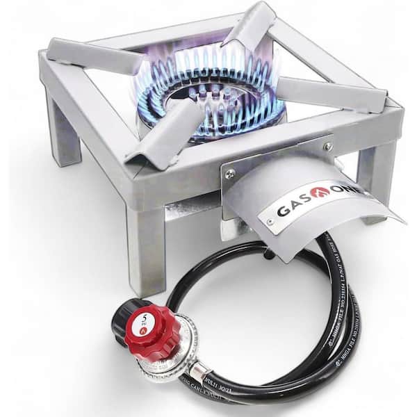 GASONE High Pressure Portable Propane 1-Burner Stove in Stainless Steel ...