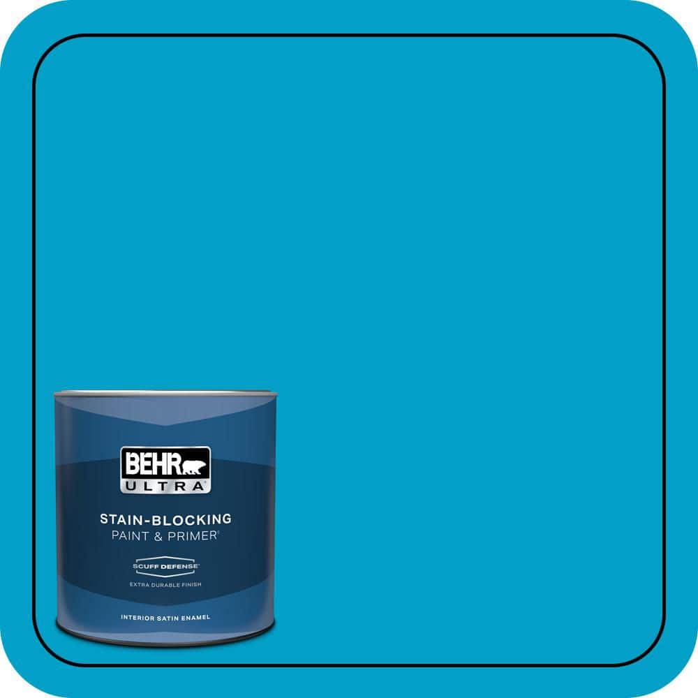BEHR ULTRA 1 qt. #P490-5 Yucatan Extra Durable Satin Enamel Interior ...