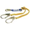 Werner 6 ft. DeCoil Stretch Twin Leg Lanyard (DCELL Shock Pack, Elastic ...