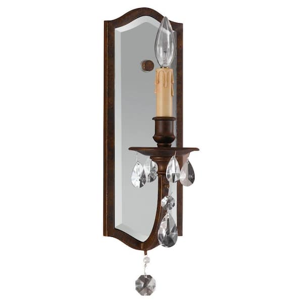Generation Lighting Salon Maison 1-Light Aged Tortoise Shell Sconce ...