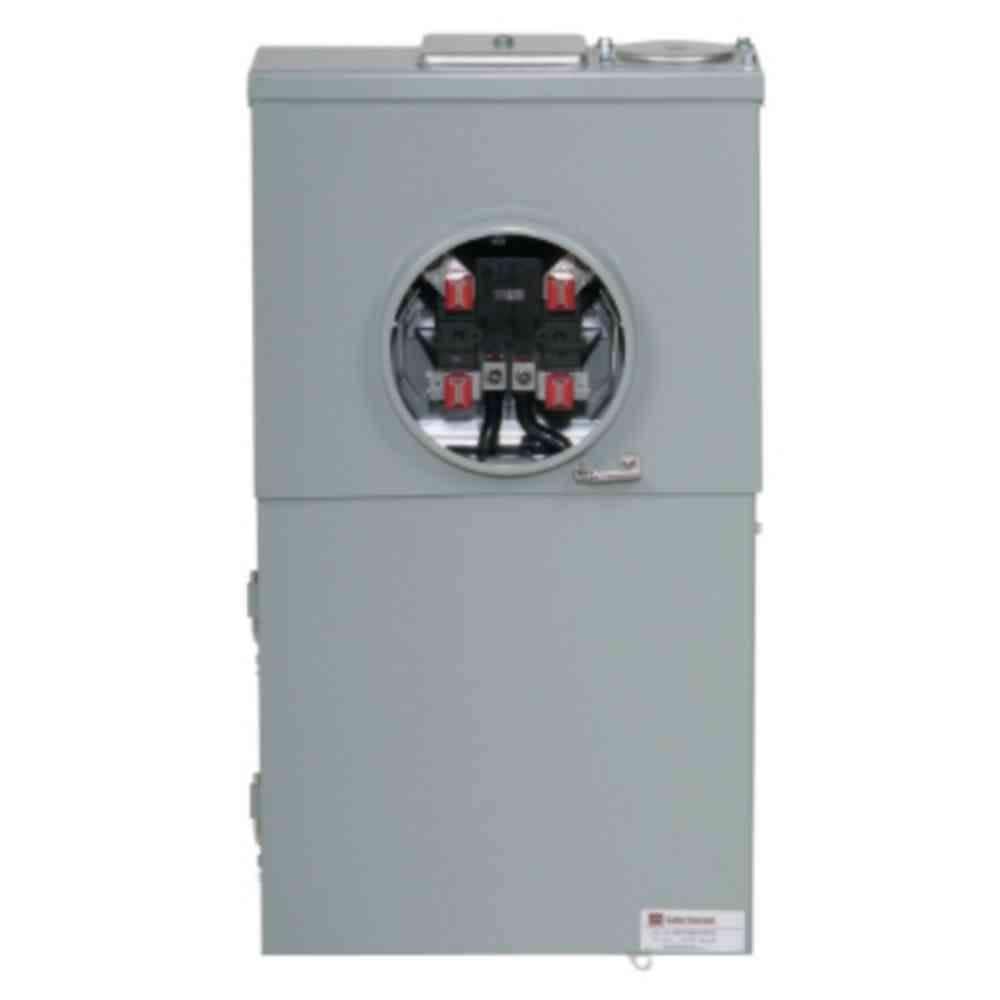 Eaton 200 Amp 4-Space 8-Circuit BR Type Main Breaker Meter Breaker ...
