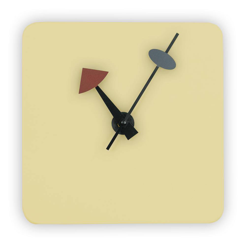 Leisuremod Manchester Cream Analog Wood Non-Ticking Wall Clock MCLS9CR ...