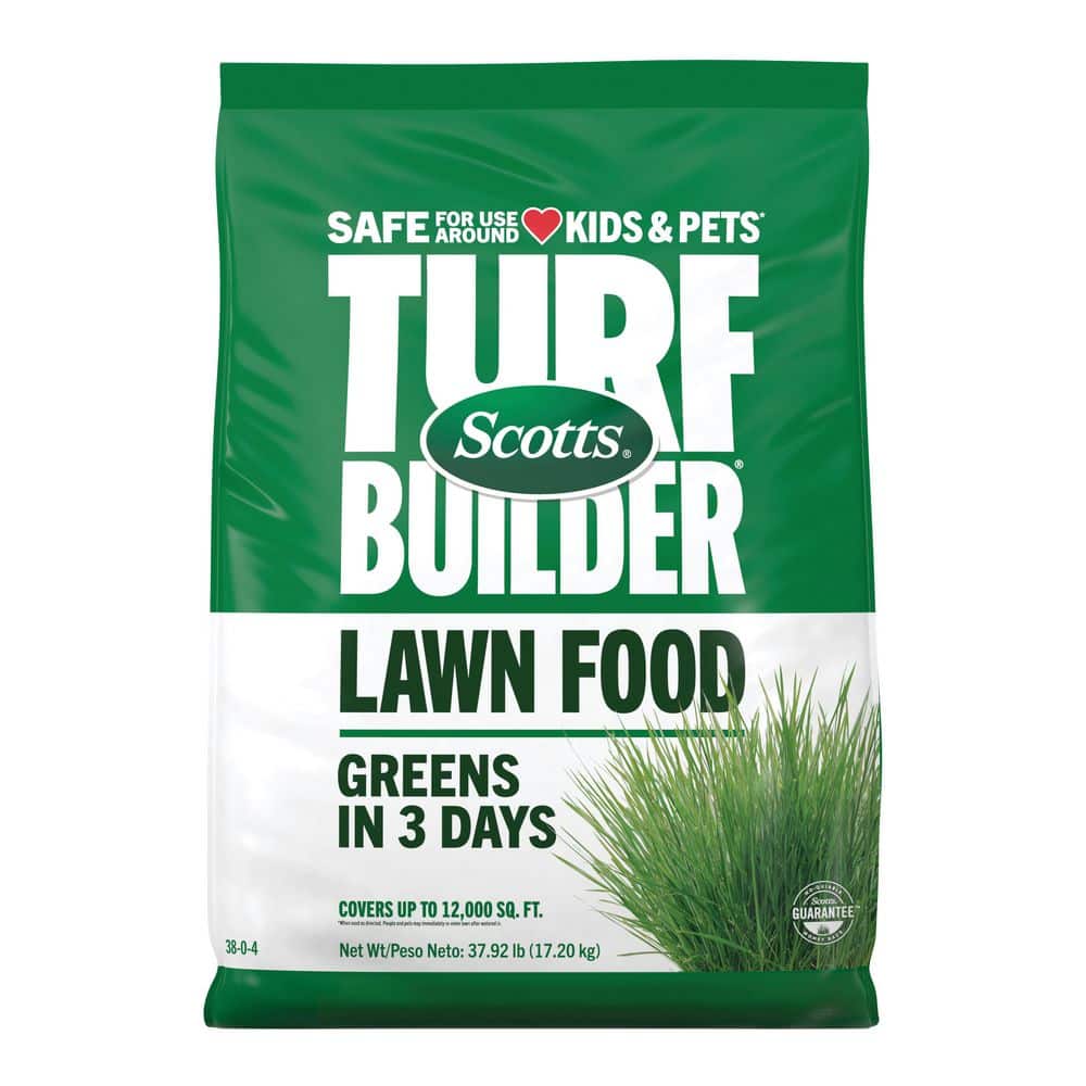Scotts Turf Builder Lawn Food 37.9 lbs. 12,000 sq. ft. 38-0-4 NPK ...