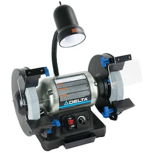 WEN 8 in. 5 Amp Variable Speed Bench Grinder with Flexible Work Light ...
