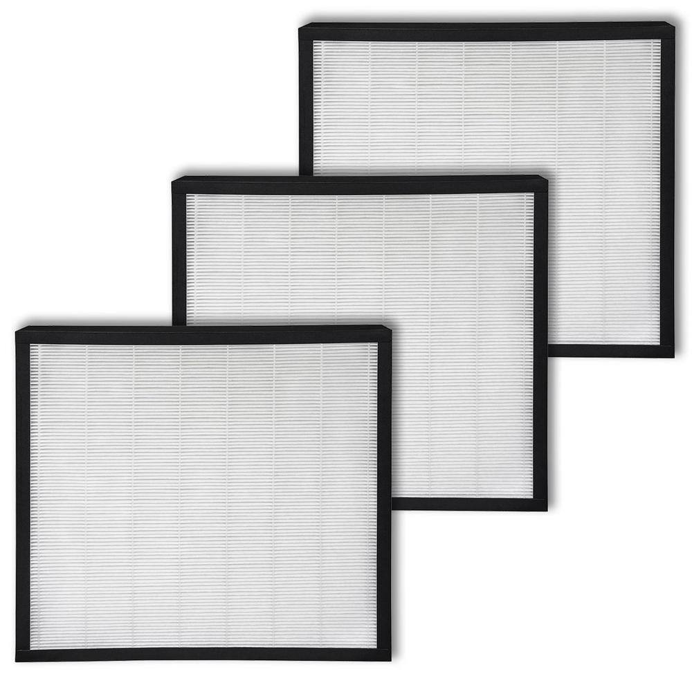 QuFresh AS1000WHT HEPA Genuine Replacement Air Scrubber Filter, 3-count ...