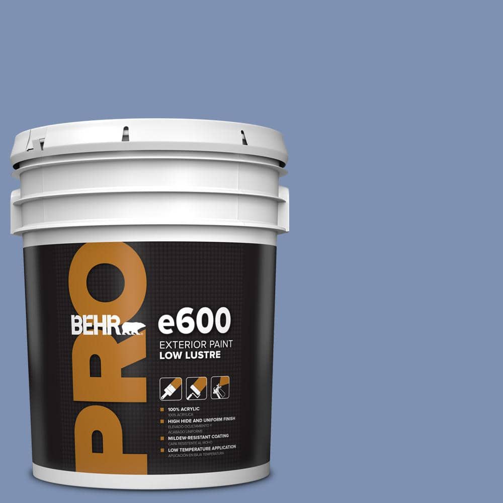 BEHR PRO 5 gal. #600D-5 Babbling Brook Low Luster Exterior Paint ...