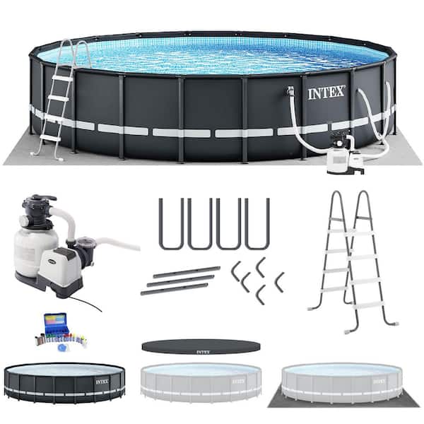 Intex Ultra XTR 20 ft. Round 48 in. Deep Soft Sided Above Ground ...